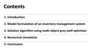 Duy Tan NGUYEN_Multi-objective optimization for inventory management ...