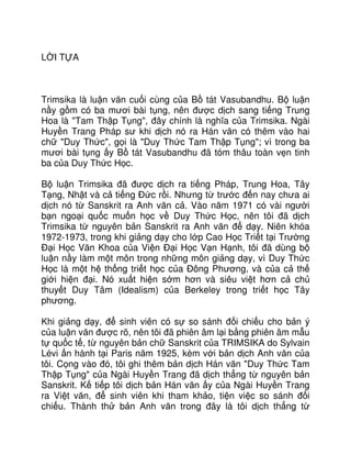 Duy Thức Tam Thập Tụng (Thích Thuyền Ân) | PDF