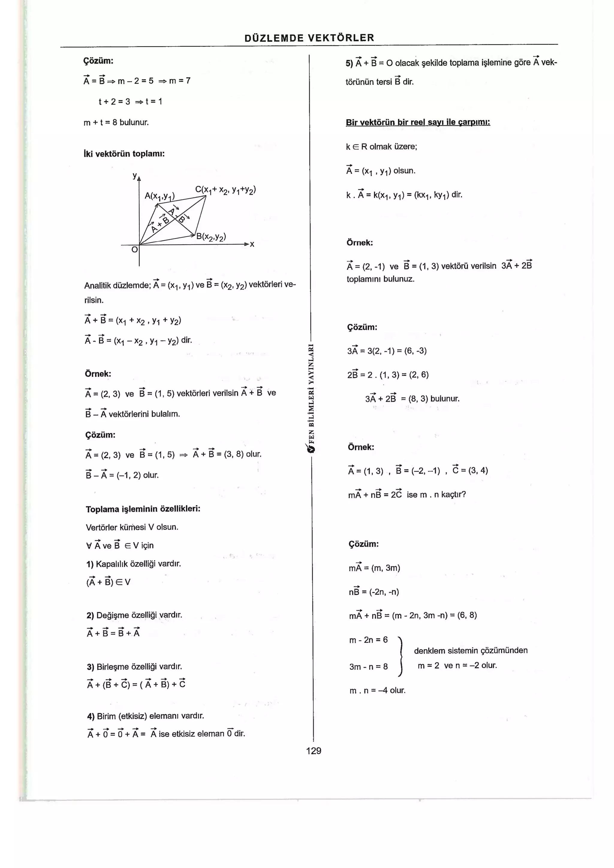 Duzlemde vektorler fbm | PDF