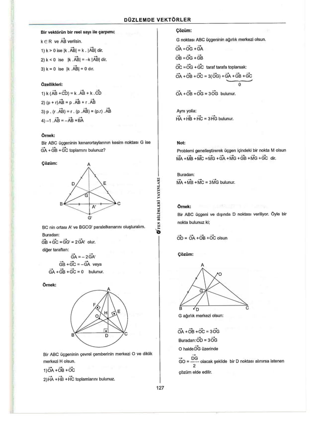 Duzlemde vektorler fbm | PDF