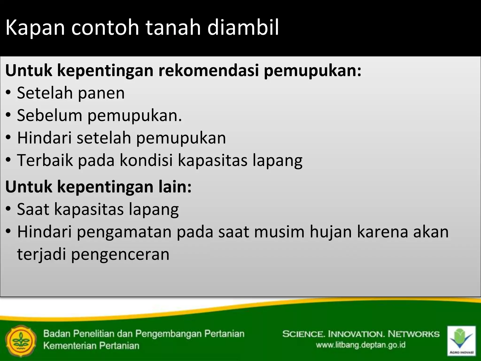 Sampling contoh tanah | PPTX