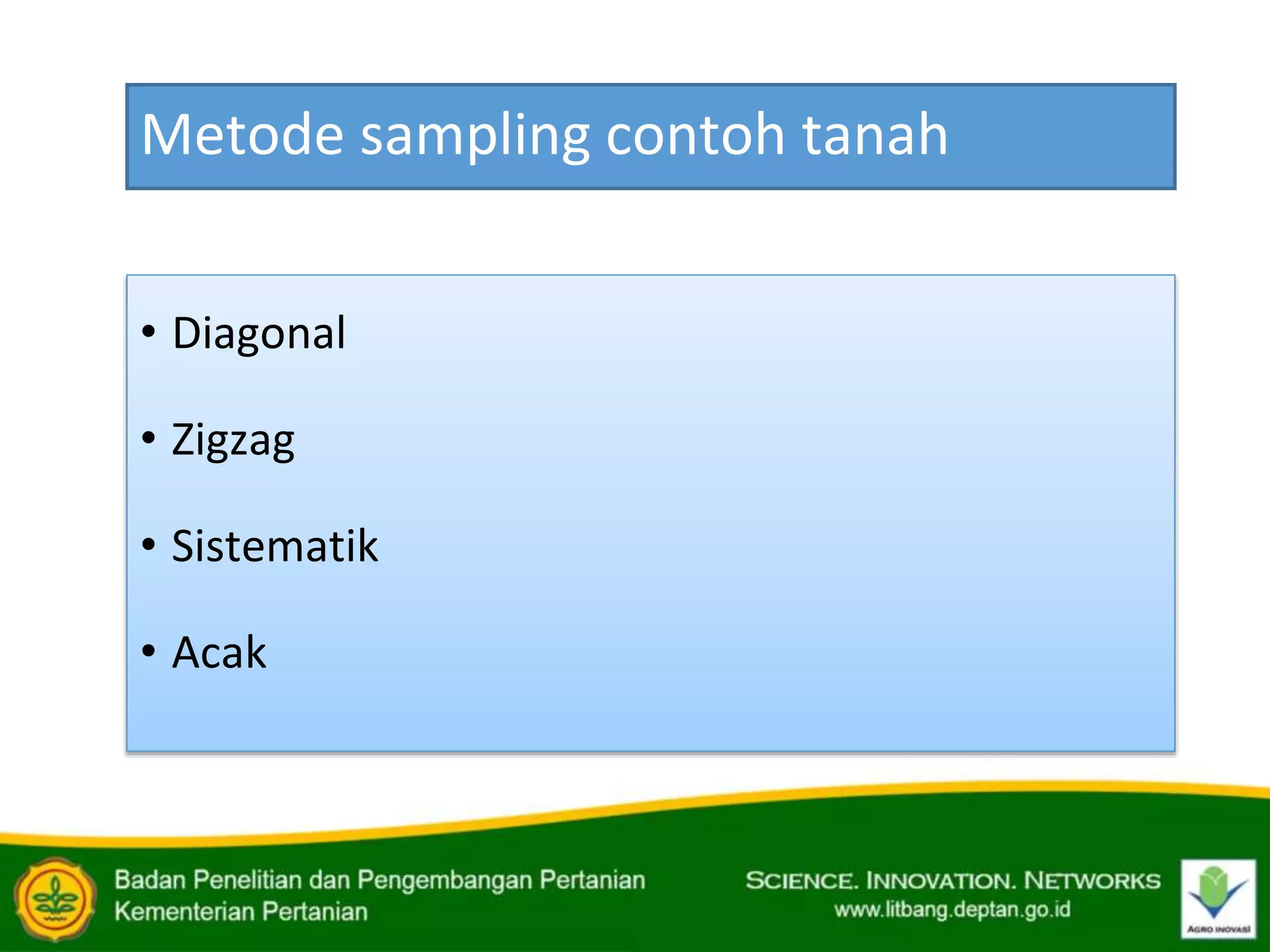 Sampling contoh tanah | PPTX