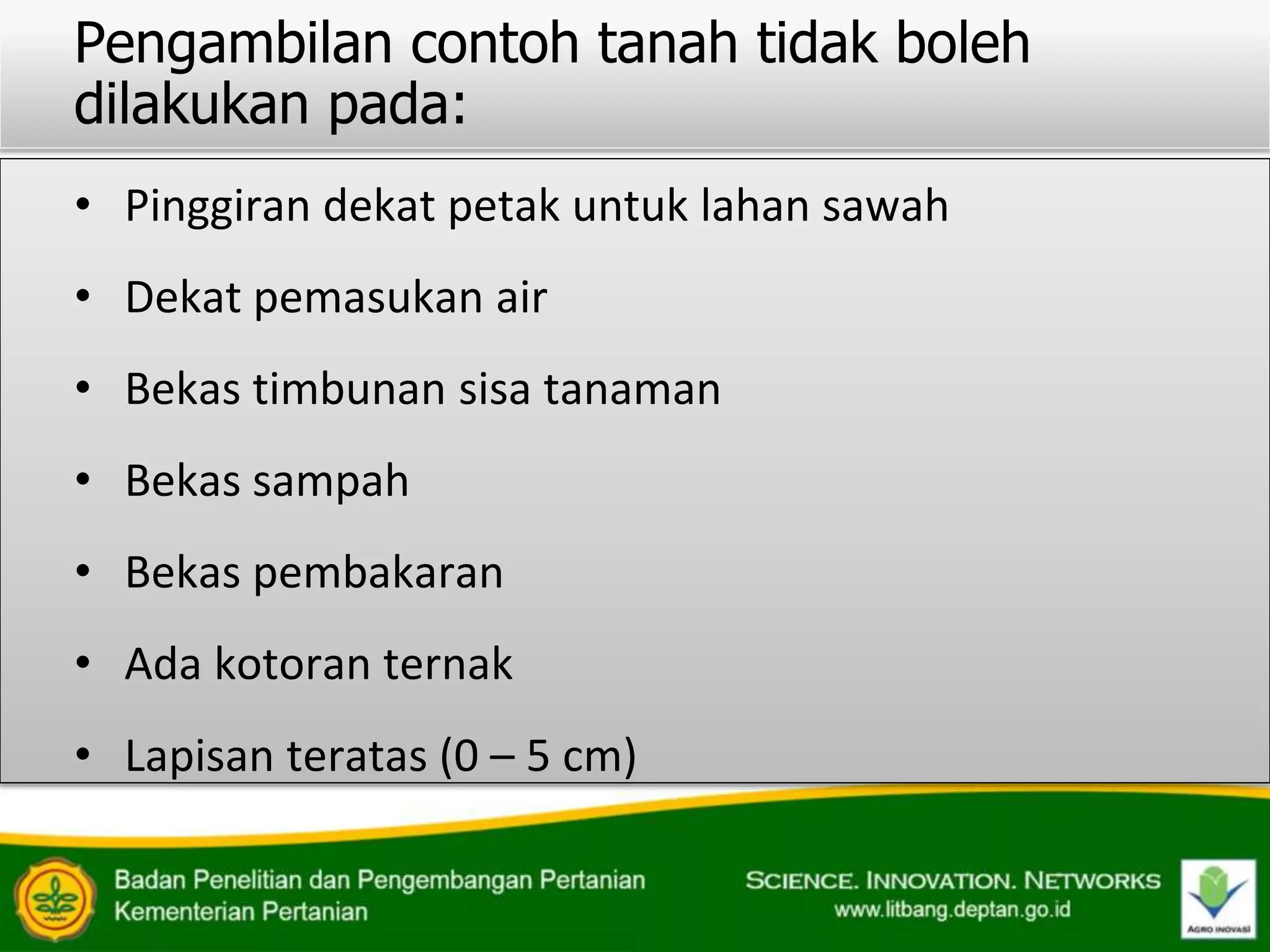 Sampling contoh tanah | PPTX