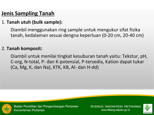 Sampling contoh tanah | PPTX