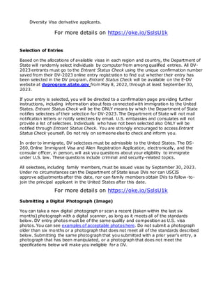 USA DV VISA 2023 | PDF