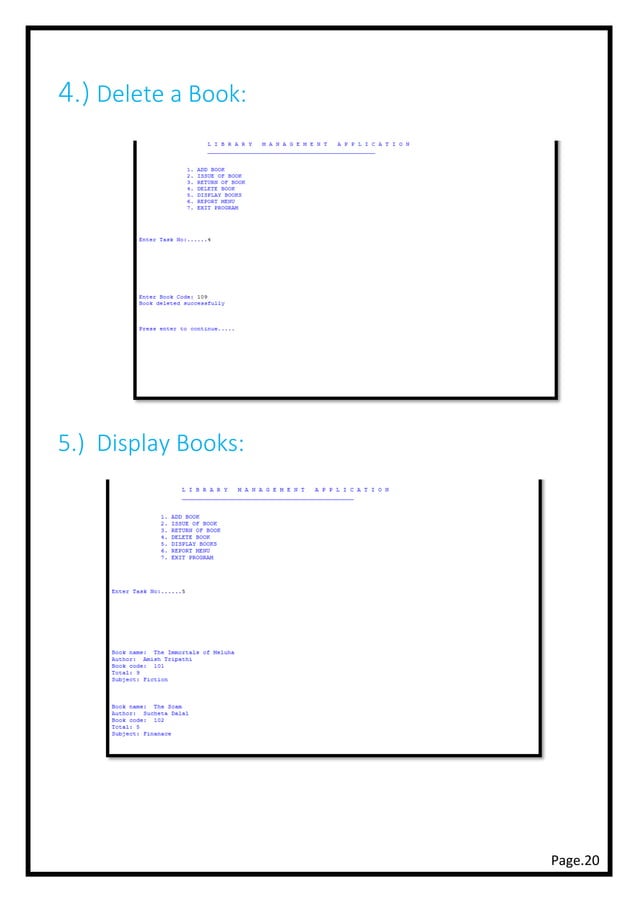 Library Management Python, MySQL | PDF