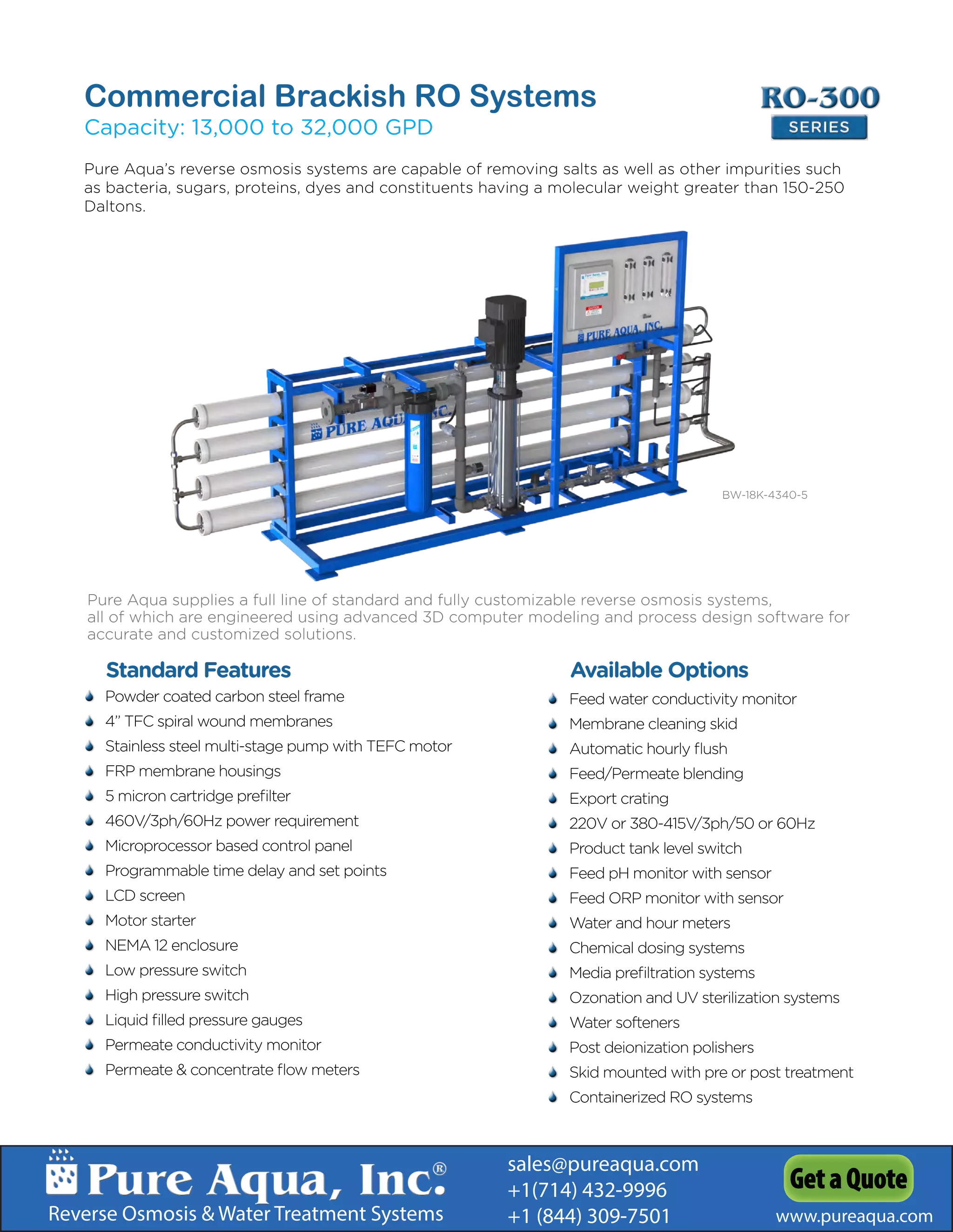 Commercial brackish water reverse osmosis BWRO Systems | PDF