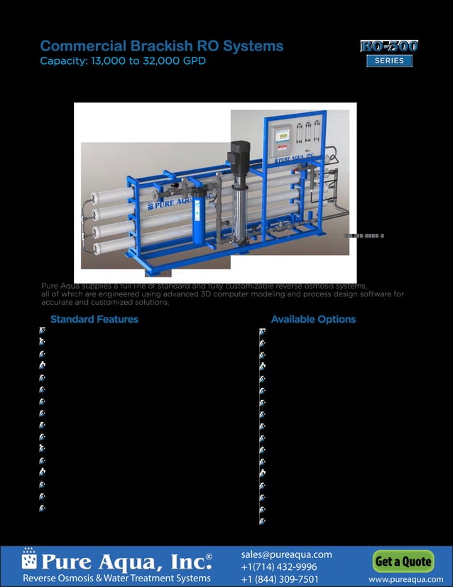 Commercial brackish water reverse osmosis BWRO Systems | PDF ...