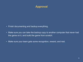 Start to finish - Building Games Step-by-Step | PPTX