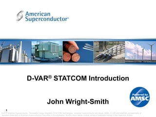 D Var Statcom Introduction | PPT
