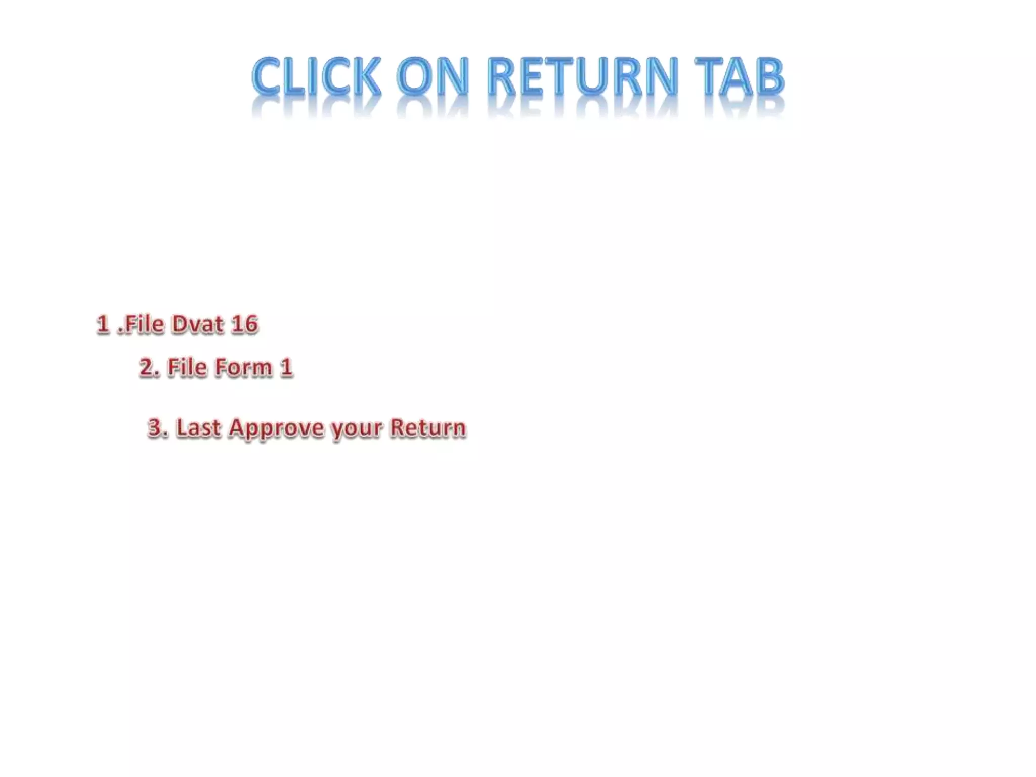 Procedure of Dvat Nil Return | PPTX