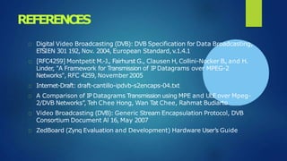 Analysis and Implementation of Encapsulation Schemes for Baseband Frame of DVB-S2 Satellite ...