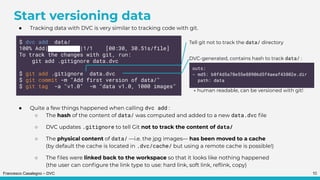 DVC - Git-like Data Version Control for Machine Learning projects | PDF