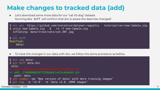 DVC - Git-like Data Version Control for Machine Learning projects | PDF