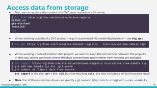 DVC - Git-like Data Version Control for Machine Learning projects | PDF | Data Storage and ...