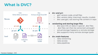 DVC - Git-like Data Version Control for Machine Learning projects | PDF