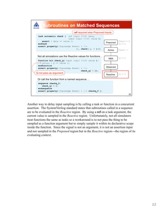 How to Handle Asynchronous Behaviors Using SVA | PDF