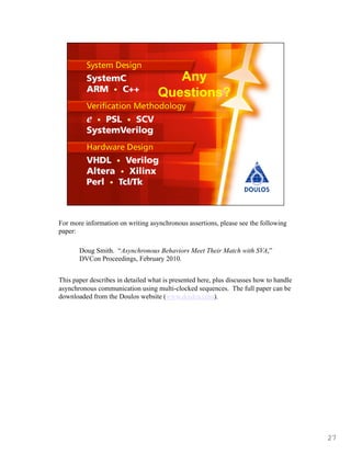 How to Handle Asynchronous Behaviors Using SVA | PDF