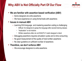 Enhanced Verification Flow with Nextop's Assertion Synthesis Technology ...