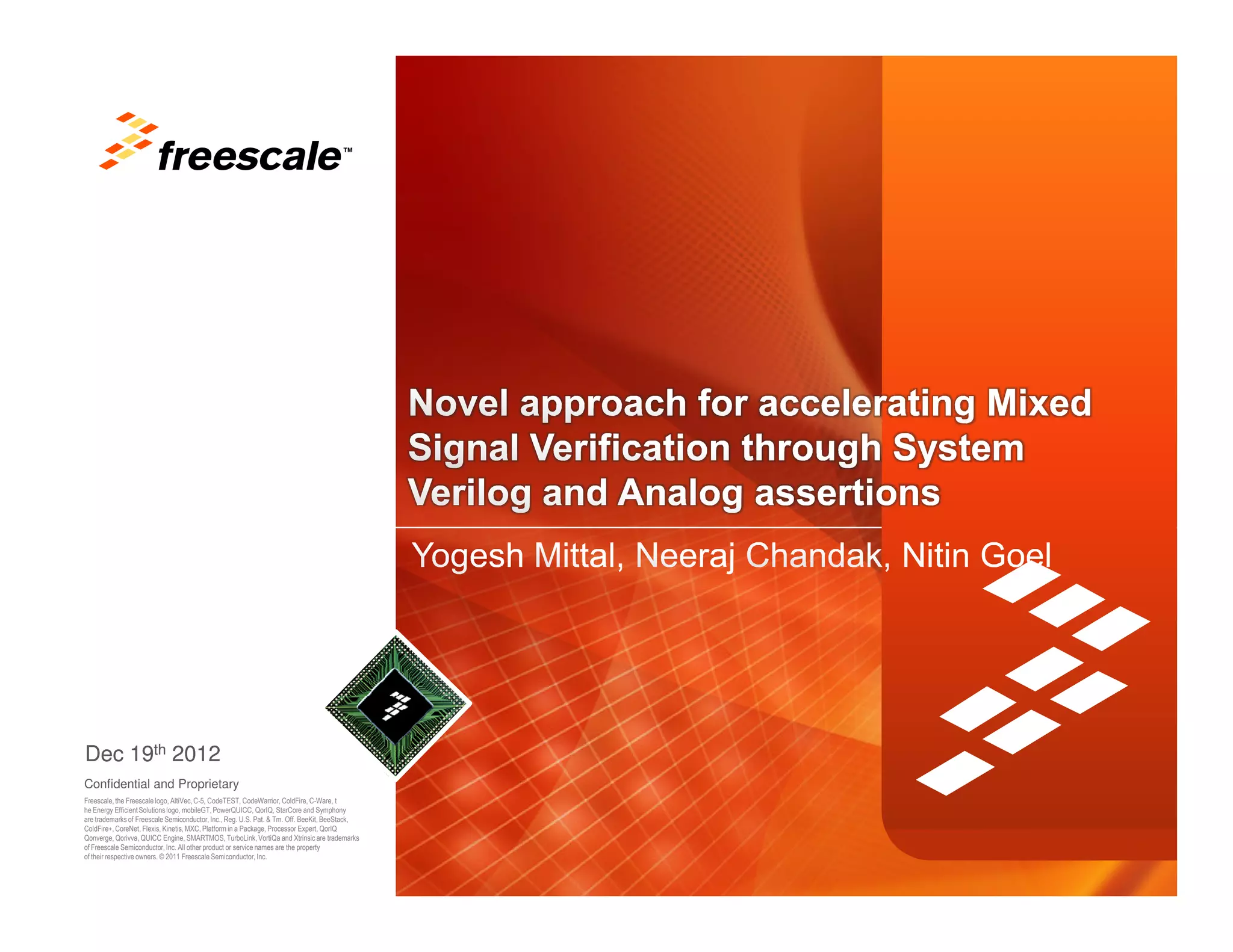 Novel Approach For Accelerating Mixed Signal Verification Pdf