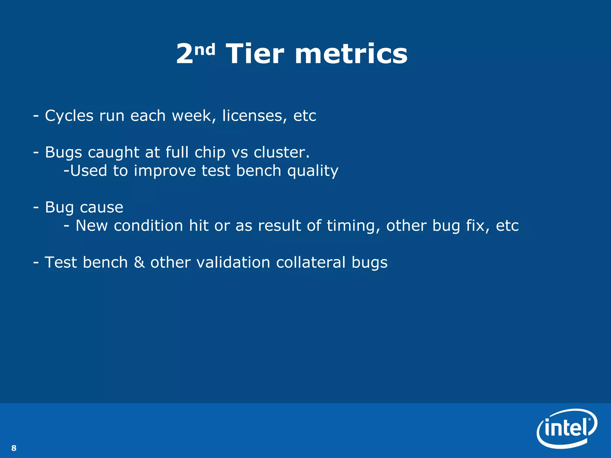 CPU Verification Metrics | PPT