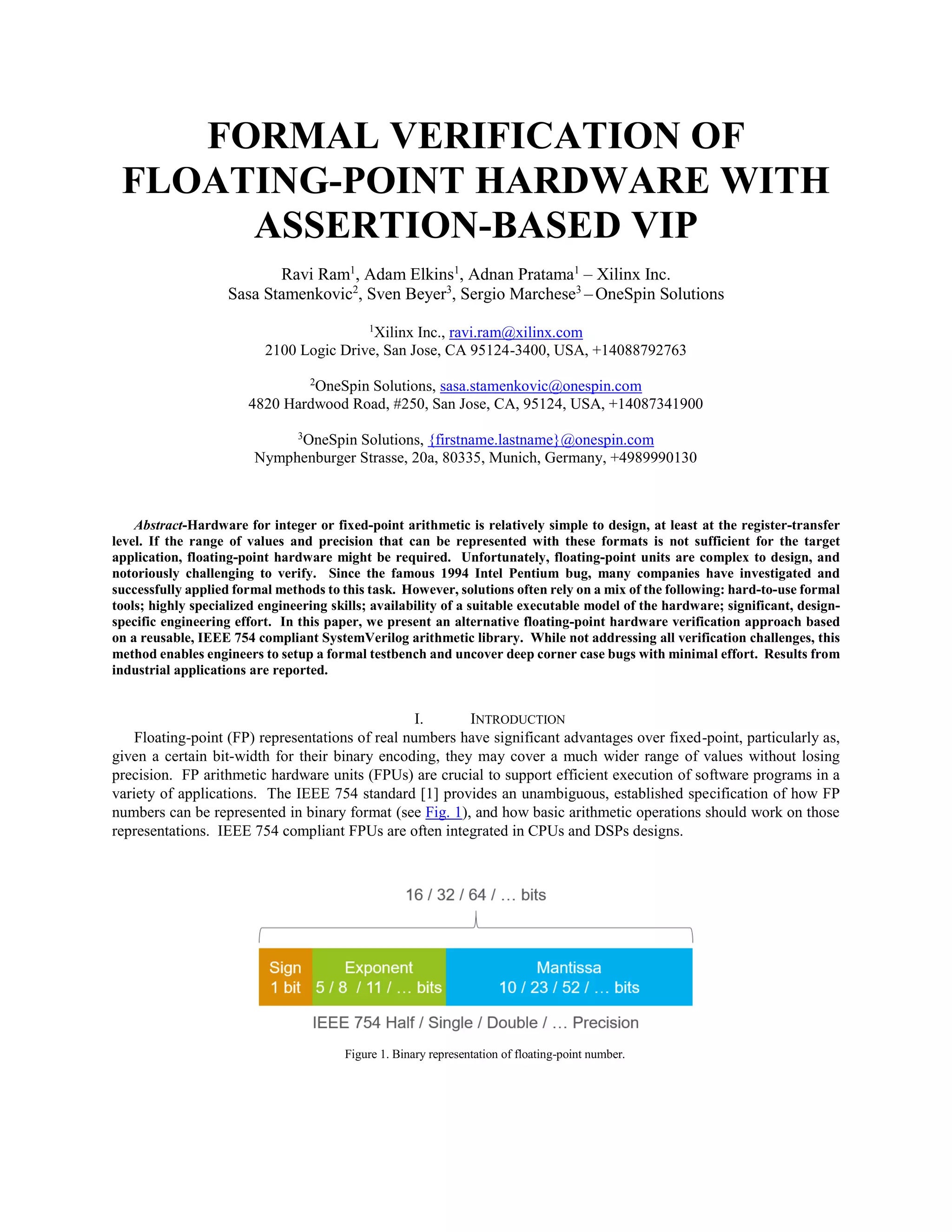 Dv con us-2018-formal-fpu-verif-xilinx-onespin | PDF