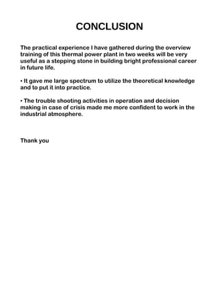 Vocational Training Report in DVC DSTPS Andal | PDF