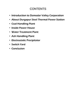 Vocational Training Report in DVC DSTPS Andal | PDF