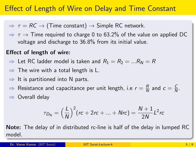 Distributed rc Model | PDF