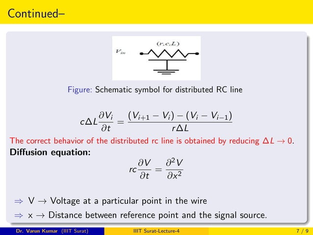 Distributed rc Model | PDF