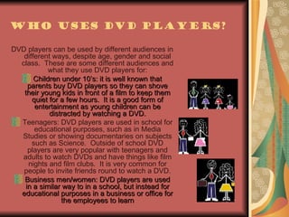 DVD Players and Recorders | PPT