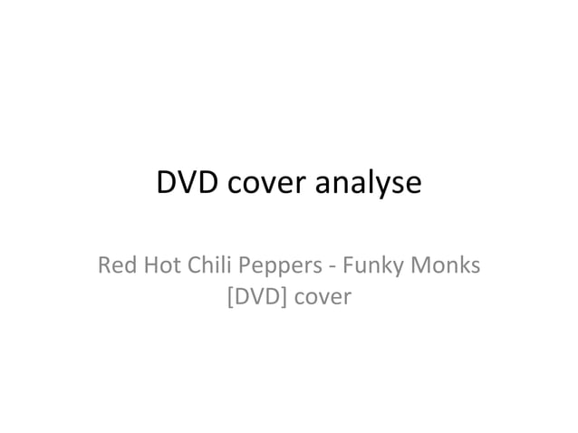 DVD Cover Analyse | PPT