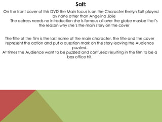 Analysis Of DVD Cover | PPTX