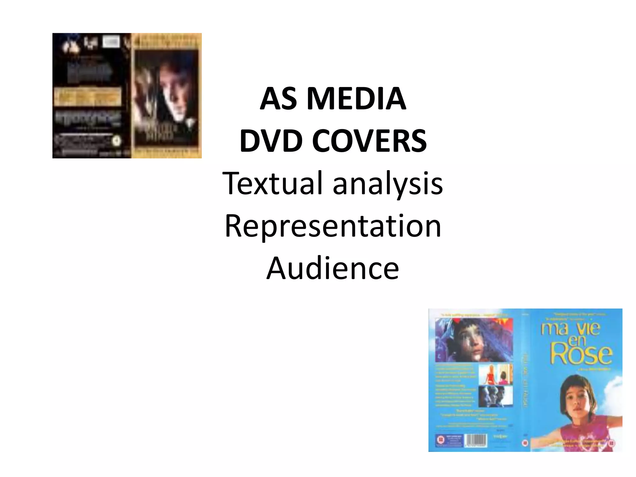 Analysing DVD covers | PPTX
