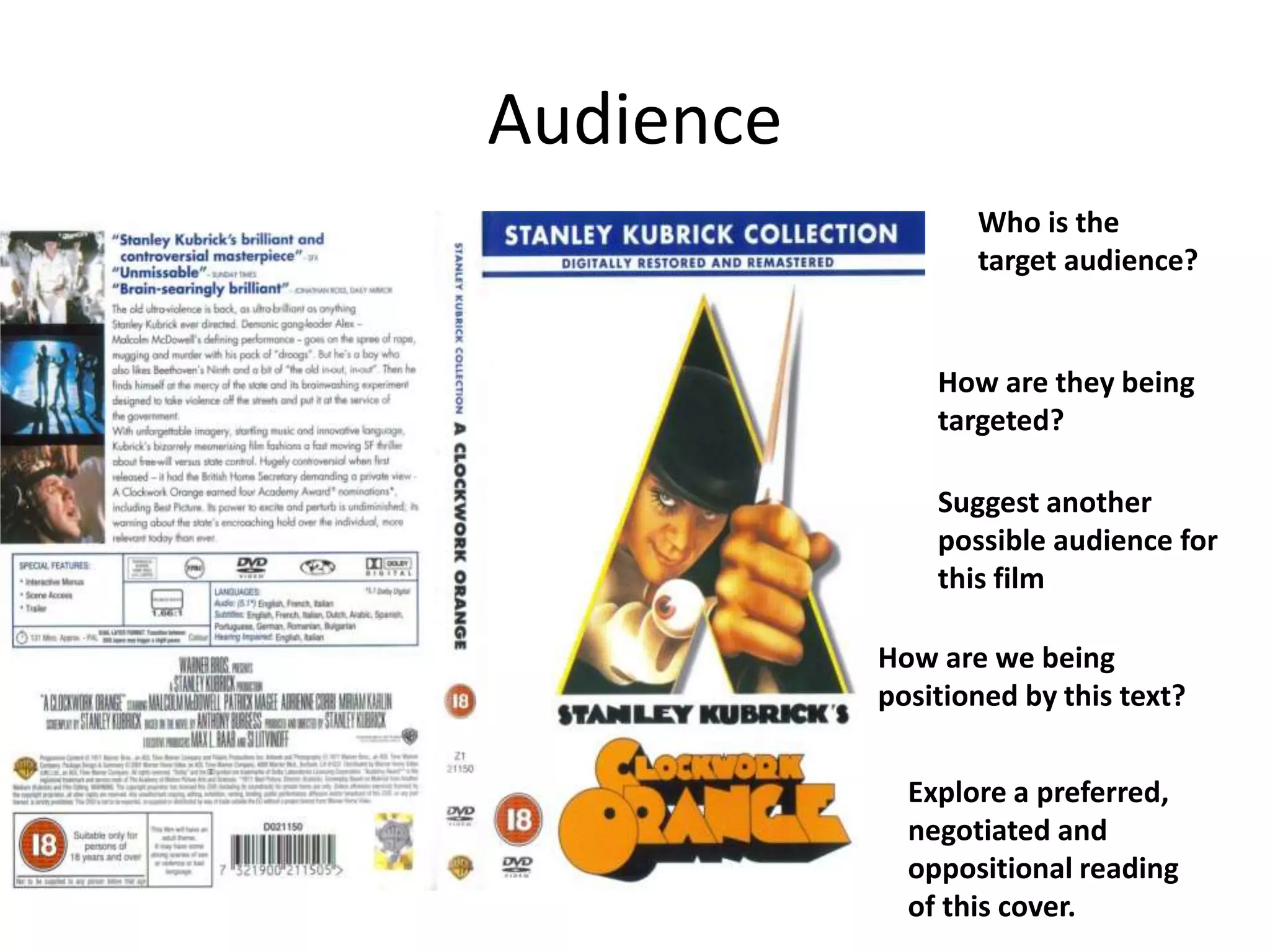 Analysing DVD covers | PPTX