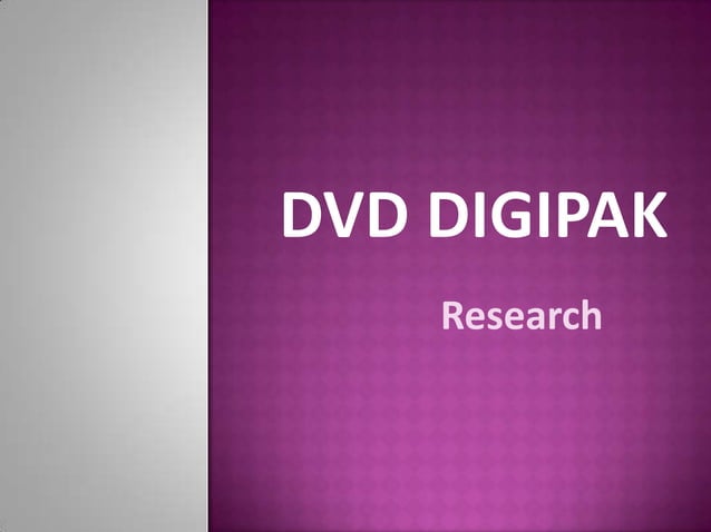 Dvd Digipak | PPT