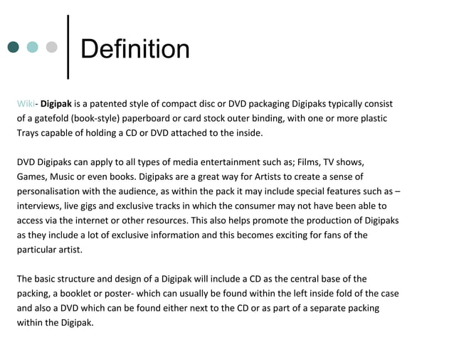 Dvd digipaks examples | PPT | Technology & Computing