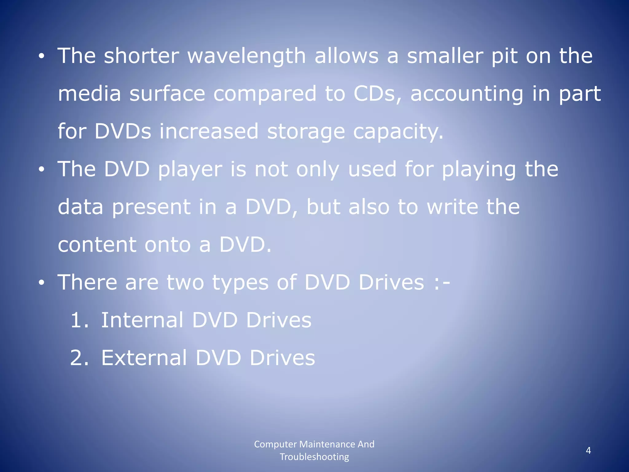 Dvd drive structure and its Working | PPTX