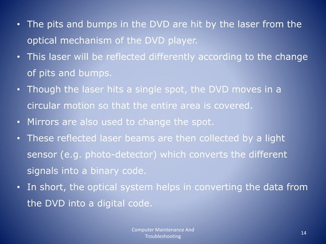 Dvd drive structure and its Working | PPTX | Computer Peripherals | Computing