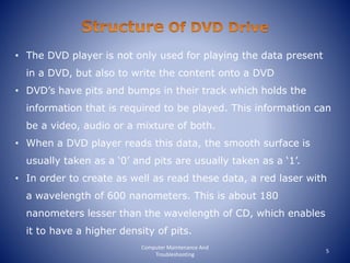 Dvd drive structure and its Working | PPTX