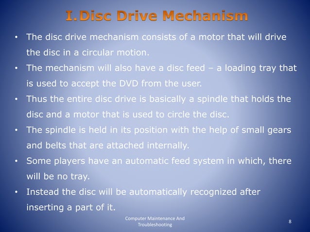Dvd drive structure and its Working | PPTX | Computer Peripherals | Computing