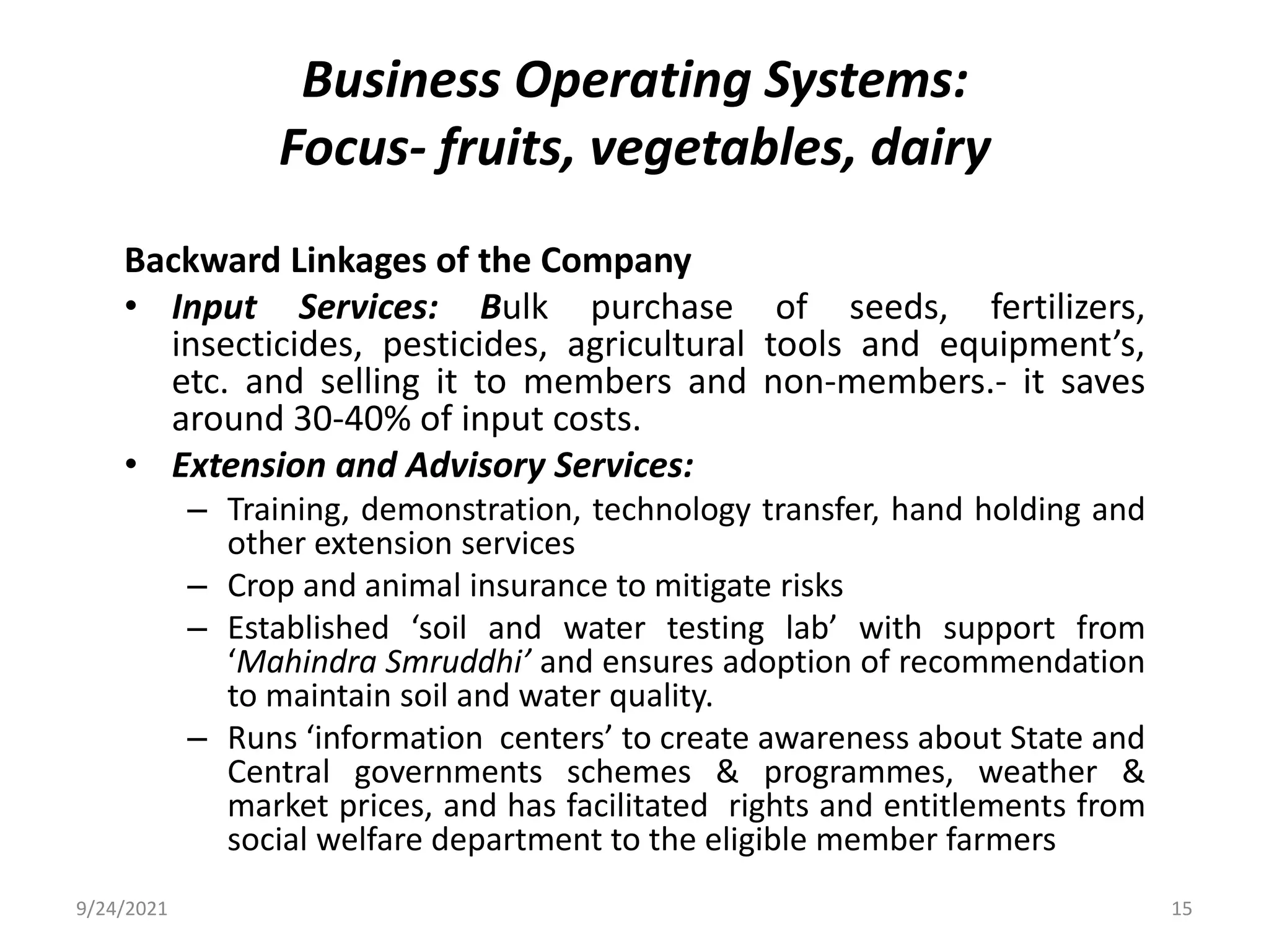 Farmer Producer Organization FPO of India Presentation for ...