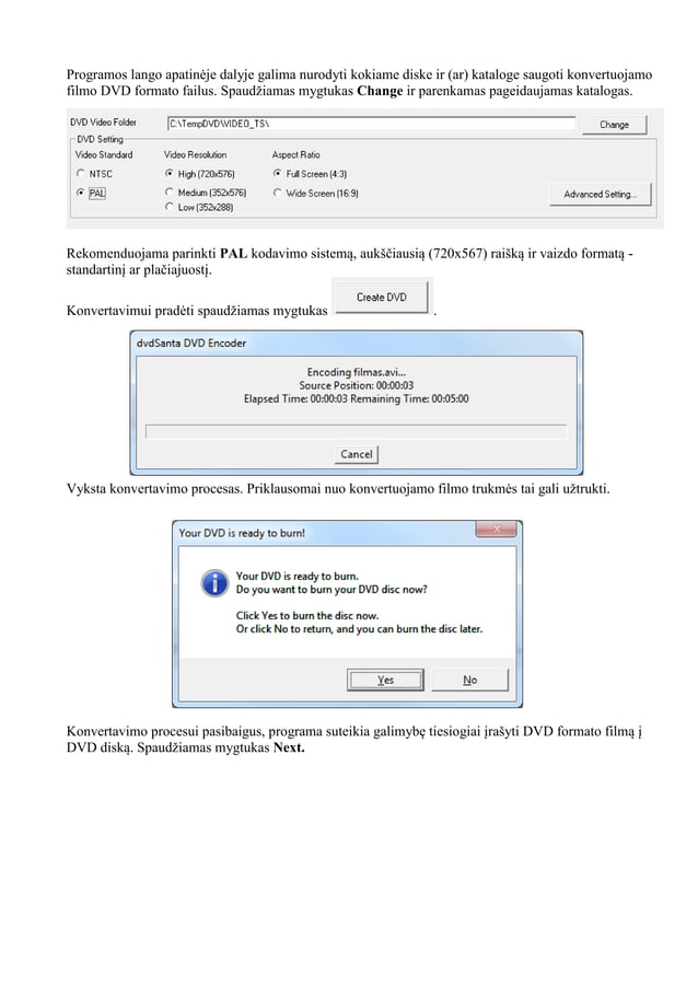 Dvd kurimas dvd_santa | PDF
