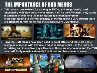 Dvd menus upload | PPTX