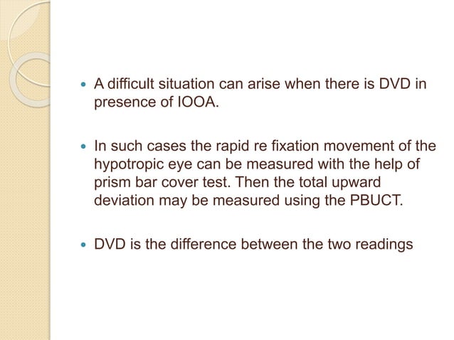 Dissociated vertical deviation | PPTX | Eye and Vision Conditions ...