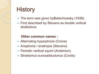 Dissociated vertical deviation | PPTX