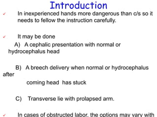 destructive vaginal delivery in gynecology | PPTX