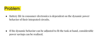 Dynamic Voltage and Frequency Scaling | PPTX
