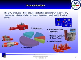 DVG RESUMEN WEB-Actuators for Oil Companies | PPTX