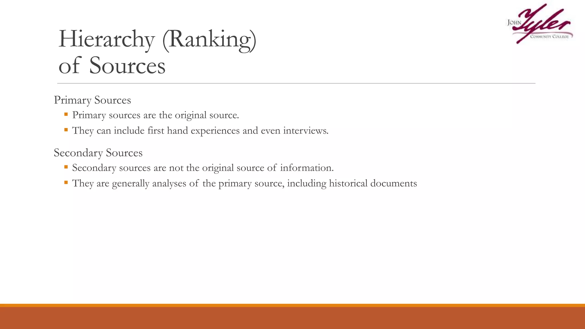 Finding Sources | PPTX